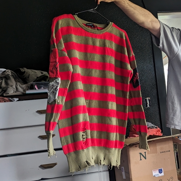 Dolls Kill | Sweaters | Dolls Kill X Wb Horror Total Slasher Oversized ...